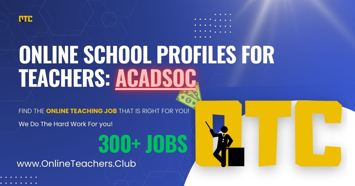 Acadsoc – School Profile for Teachers