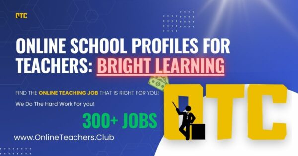 Bright Learning – School Profile for Teachers