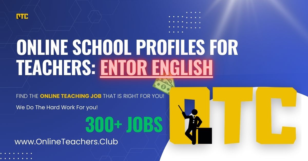 Entor English – School Profile for Teachers